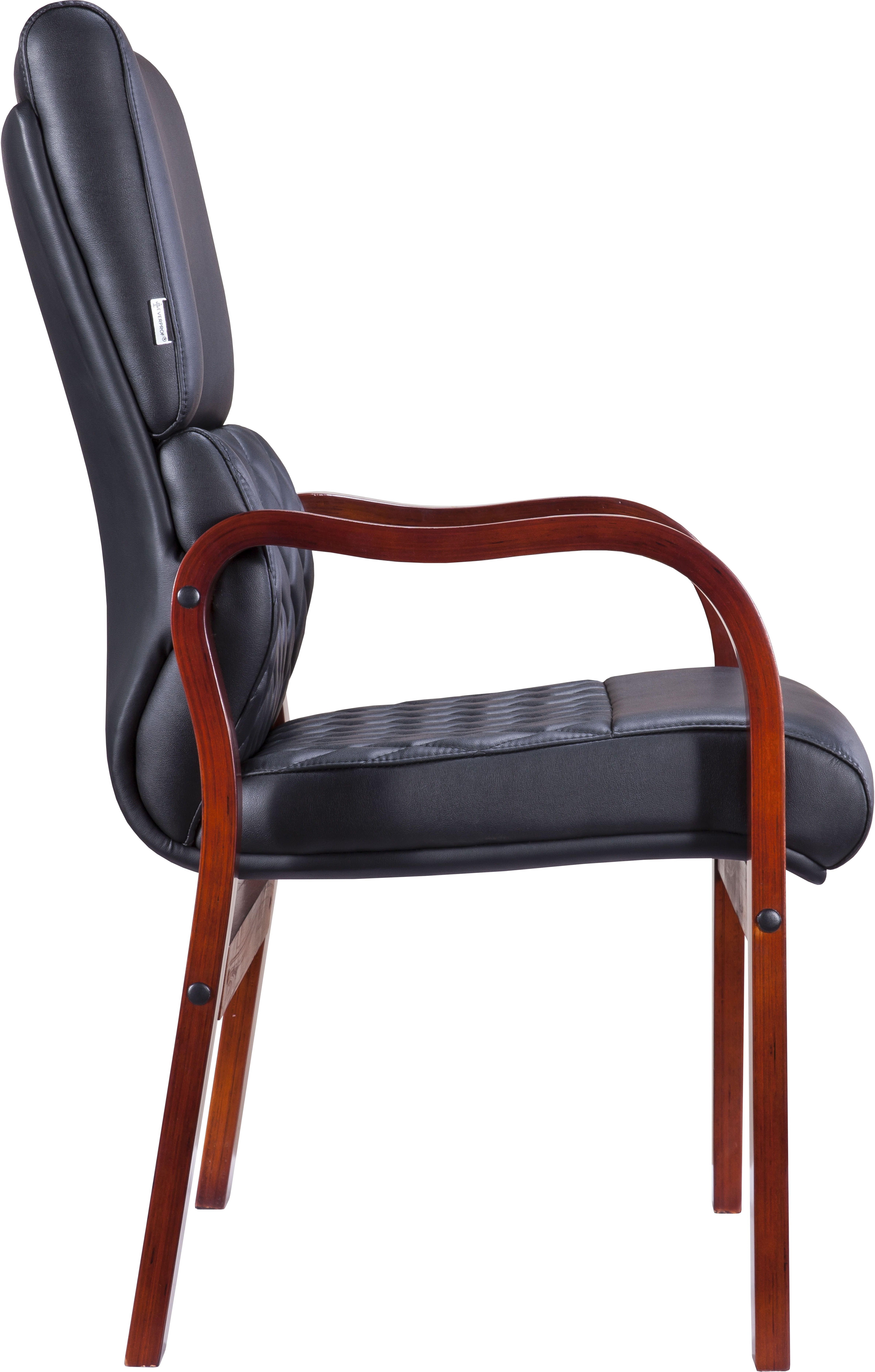 Компьютерное кресло для посетителя President Wood CF Экокожа Черный Everprof (Китай) | купить EP ...