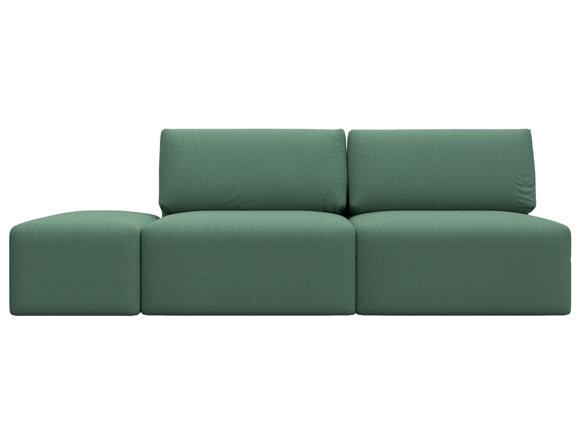 Диван прямой модульный с пуфом Лига-060 НПБ (ЛДСП,Брус,Фанера/Пластик ...