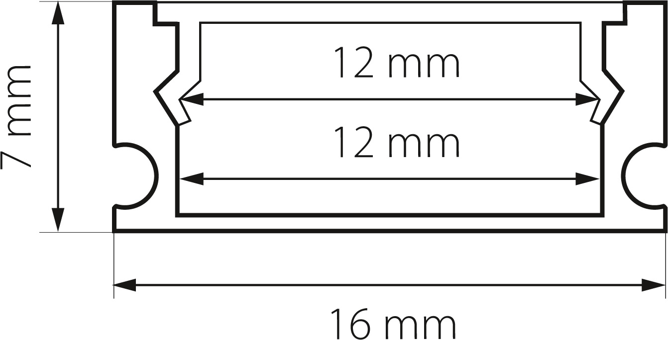 Профиль накладной с прямоугольным рассеивателем Lightstar Profiled ...