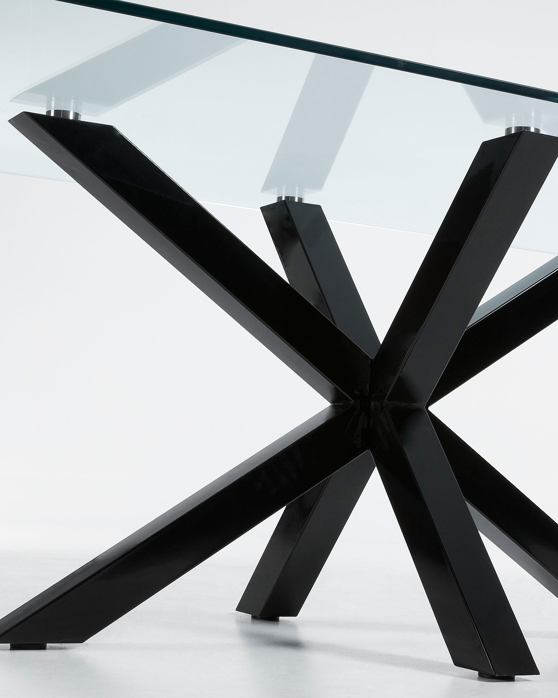 Стол обеденный La Forma (ex Julia Grup) Argo (Прозрачный/ Стекло,Сталь ...