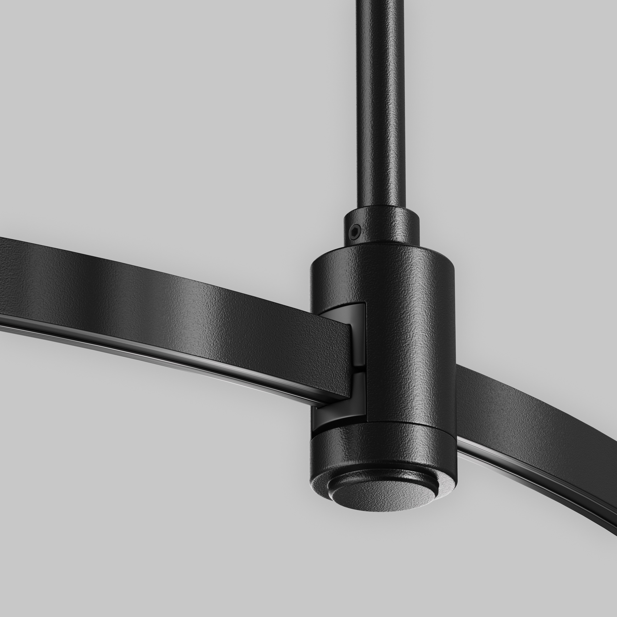 Шинопровод круглый из полукругов 1800мм Flarity черный Maytoni Busbar ...