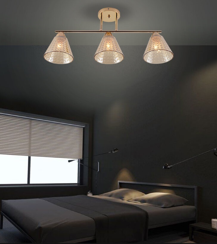 Потолочная люстра на штанге Seven Fires Fabius SF3391/3C-FGD-CL купить ...