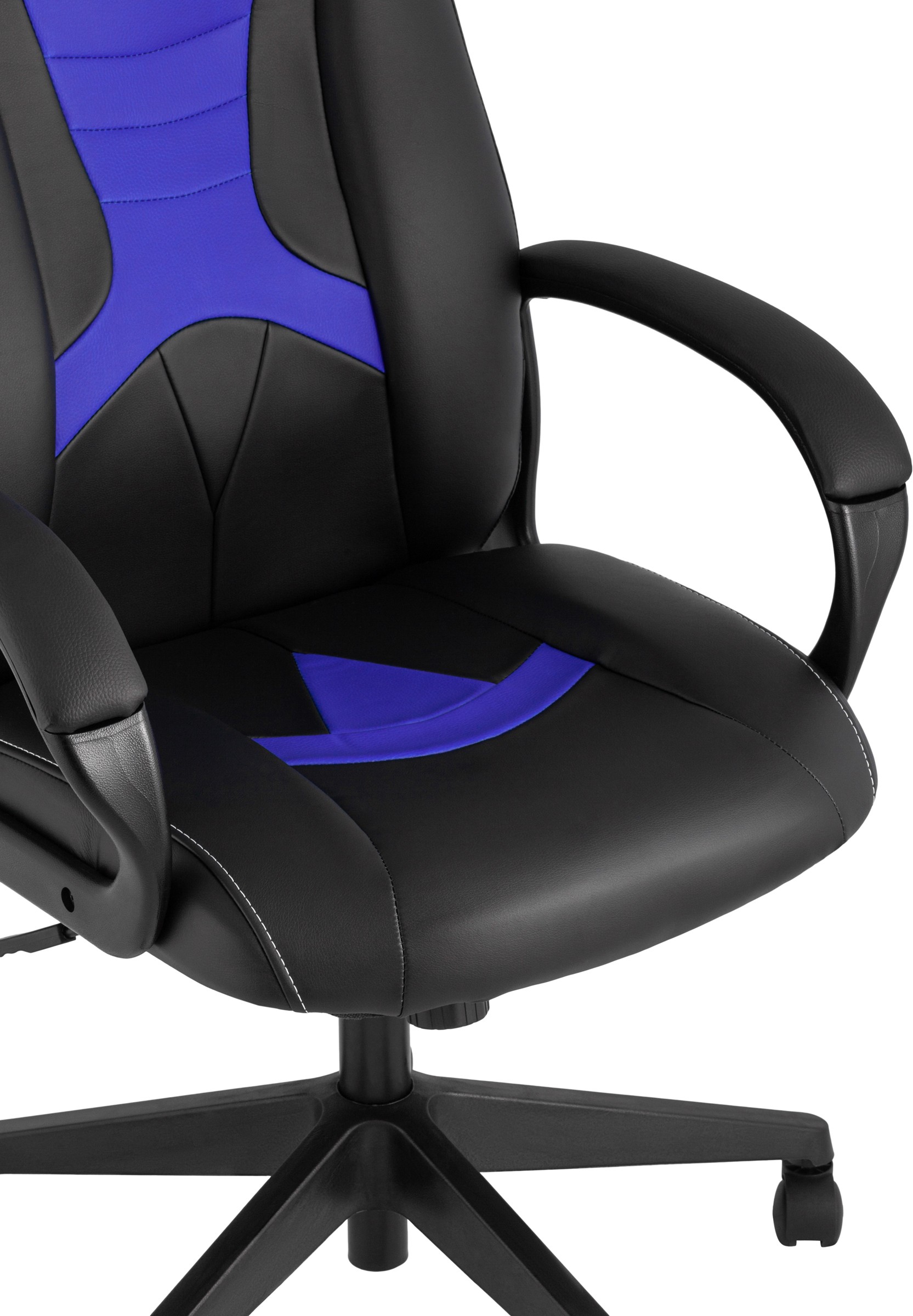 Кресло игровое ST-CYBER черный/синий Stool Group 8 УТ000035042 ...