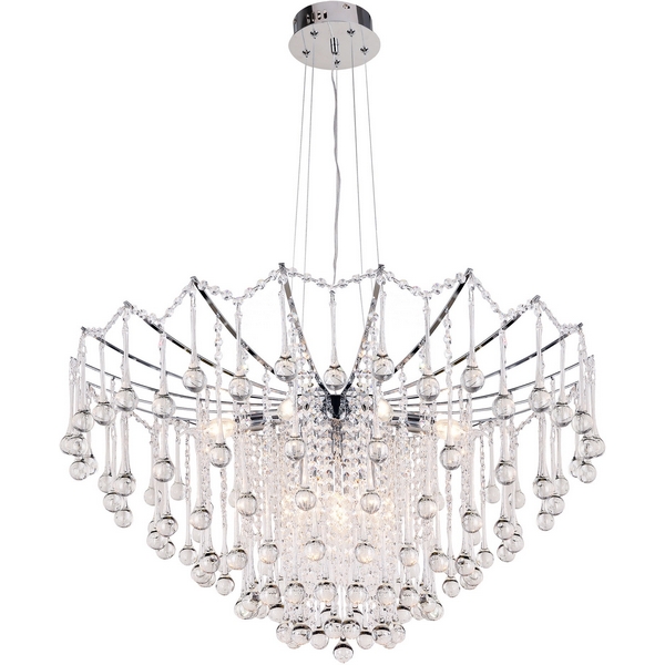 Подвесная люстра хрустальная Modelux MODELUX ML.6761.10 CR купить выгодно в интернет-магазине LU ...