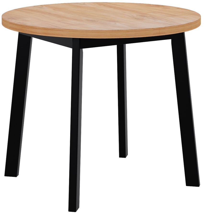 Стол круглый раскладной 90-120x90x76,5см, Дуб Навара, чёрный Bradex Home Next RF 0251 купить ...
