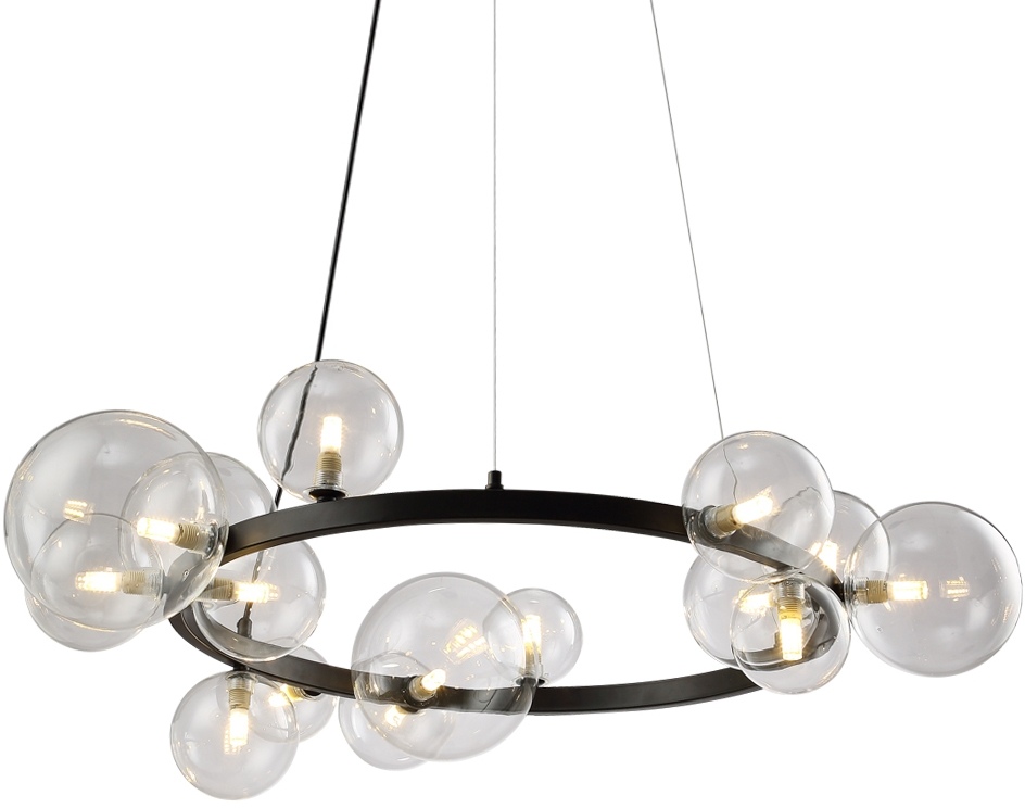 Подвесная люстра OMG1075R black/clear DeLight Collection Art Deco ...