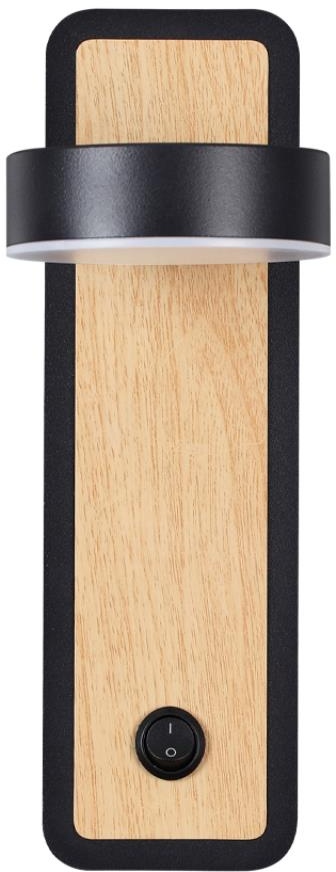 Настенный светильник Lumion Leland 5631/5WL черный, под дерево LED 5W ...