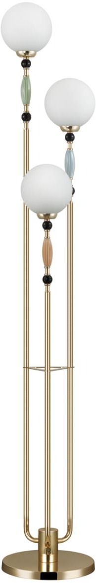 Торшер Odeon Light Palle 5405/3F золотой/корич./голубой/зеленый/белый ...