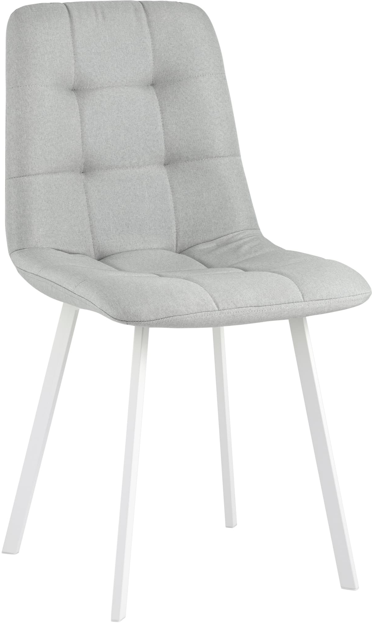 Стул Stool Group Chilly рогожка светло-серый ножки белые УТ000034743 купить выгодно в интернет ...